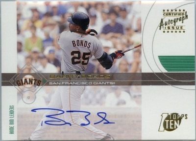 Card of the Day: Barry Bonds 2002 Topps Ten Auto | Sports Card Info